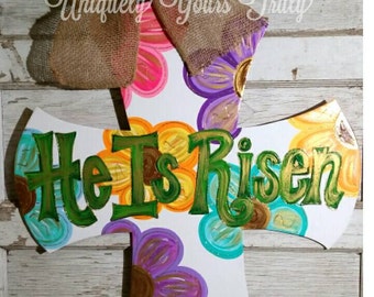 He is risen wreath | Etsy