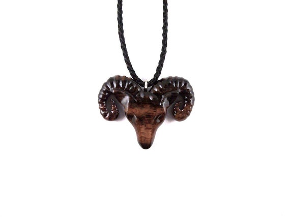 Ram Necklace Ram Pendant Ram Jewelry Men Ram Head Necklace