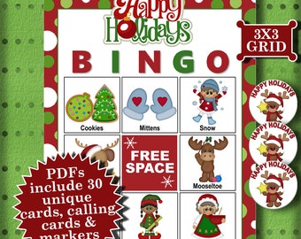Printable Bingo Customizable Bingo Picture Bingo by BlizzyBingo