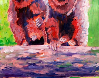 Monkey painting | Etsy