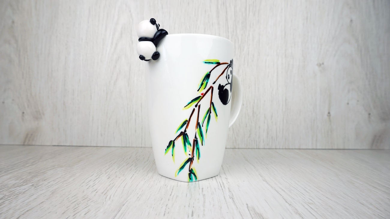 Panda Мug/ Cup Cute Panda Mug Hot Chocolate Panda Mug