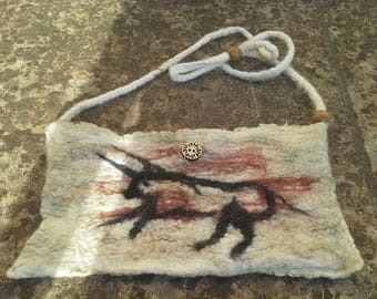 ZinniaPattern for a Knit and Felted Shoulder Bag