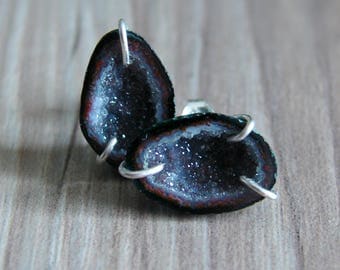 Raw Rough Diamond Rings Geode Crystal & Stone by Gemologies