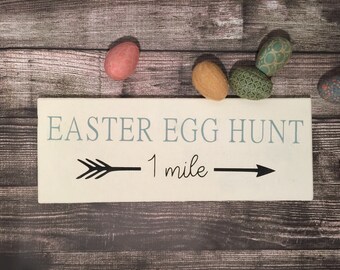 Easter egg hunt sign | Etsy