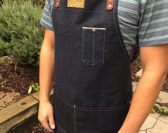 Denim apron | Etsy