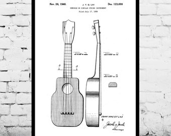Ukulele poster | Etsy