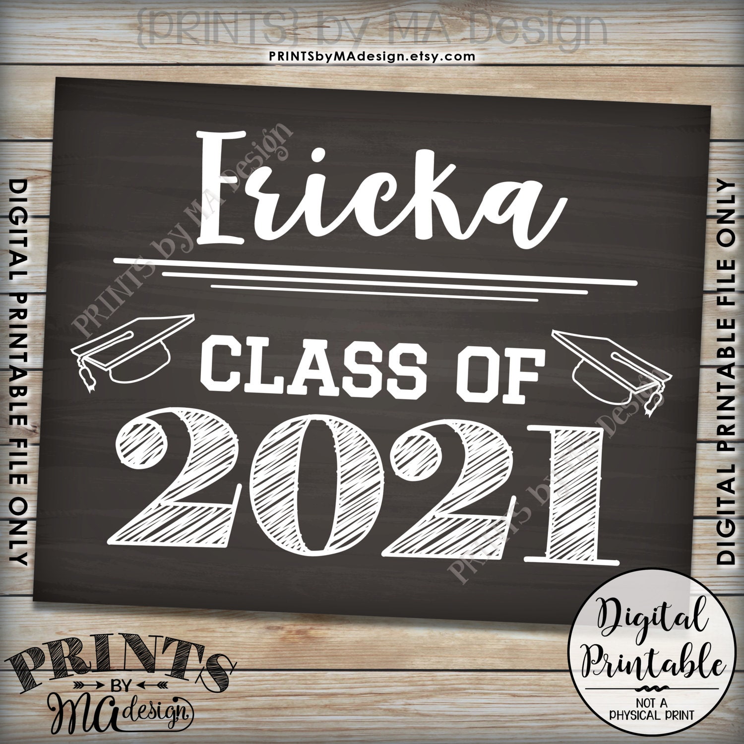 Class of Sign, Custom Year of Graduation Sign, High School Graduation ...