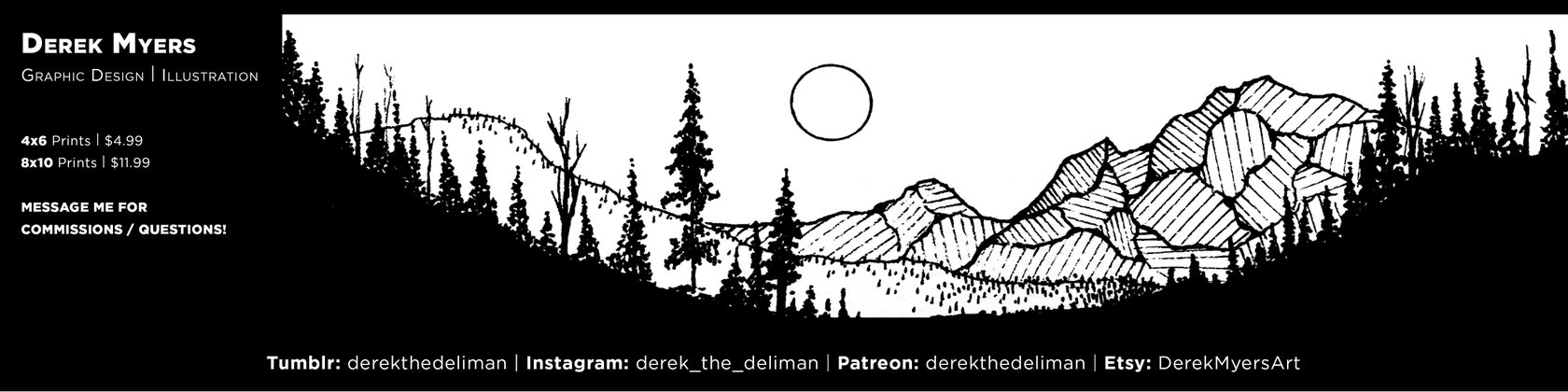 Derek Myers Daily Drawings Art Prints by DerekMyersArt on Etsy