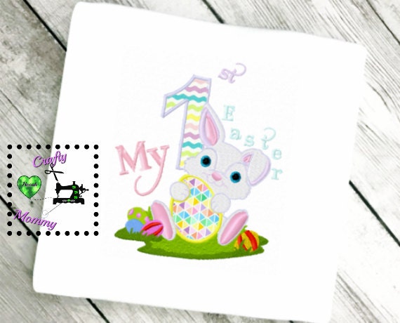 1st Easter Embroidery Design Easter Applique Design Babies