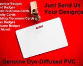 Custom Made-to-Order Plastic ID Badges and by PVCPrintShopLLC
