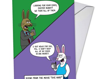 Funny easter cards | Etsy