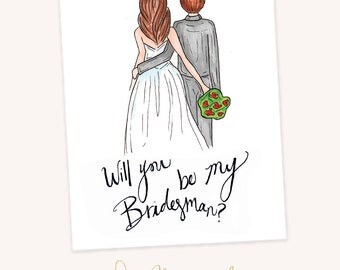 Custom drawn wedding prints and by JesMarried on Etsy