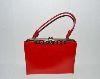 Cherry red handbag | Etsy