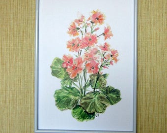 Geranium print | Etsy