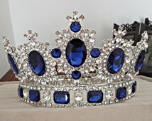 Unique blue kings crown related items | Etsy