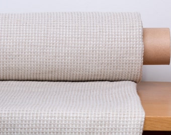 Waffle linen fabric | Etsy