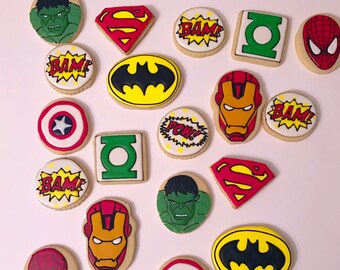 Superhero cookies | Etsy
