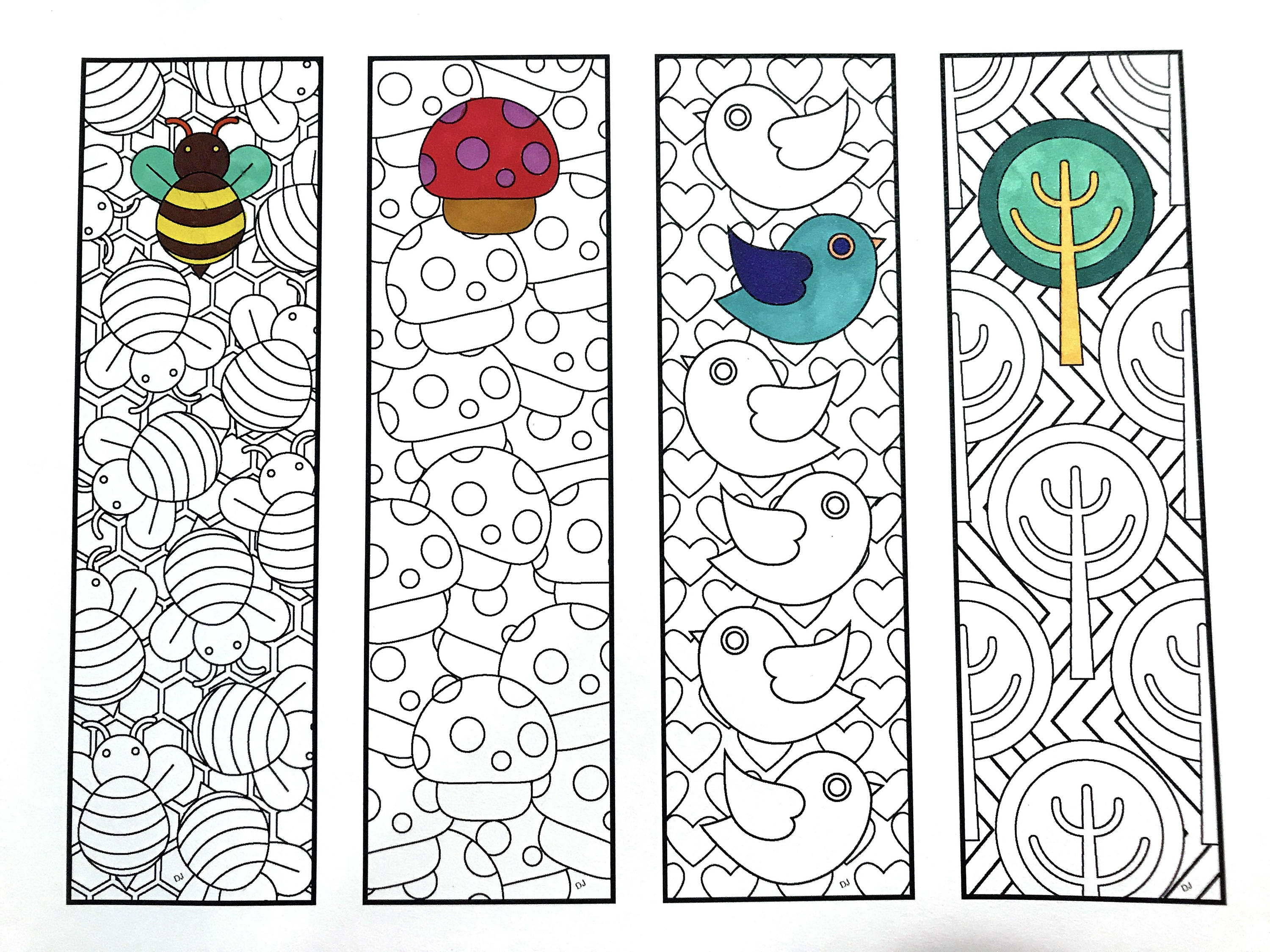 Bookmark Coloring Printable Printable Word Searches