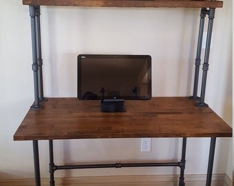 Items similar to Industrial Galvanized Pipe Desk Lamp / Steam Punk on Etsy