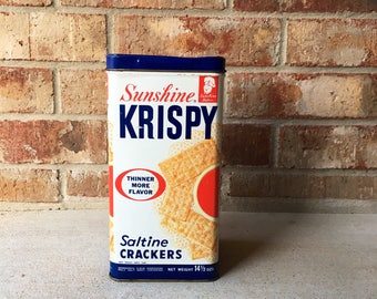 Saltine cracker tin | Etsy