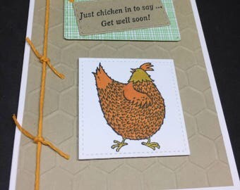 Funny chicken card | Etsy