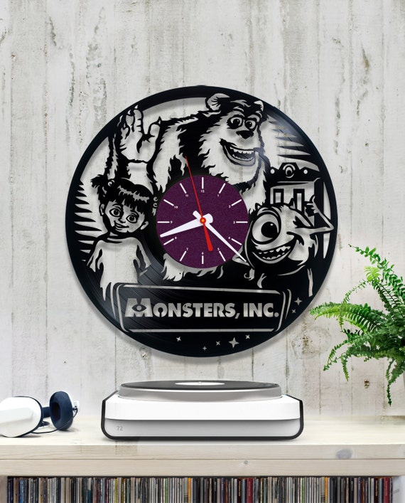 Wall Vinyl Clock Monsters Inc/Disney Wall Clock V185 Clock