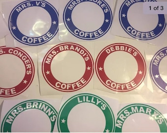 Coffee mug stencils | Etsy