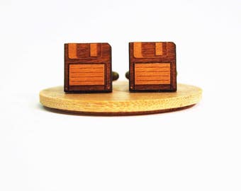 Wooden cufflinks | Etsy