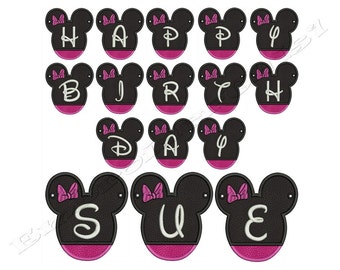 Minnie alphabet | Etsy