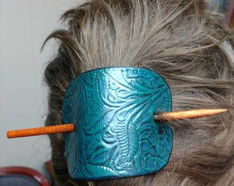 Simple Leather Barrette
