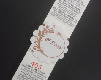 Coat check tags | Etsy