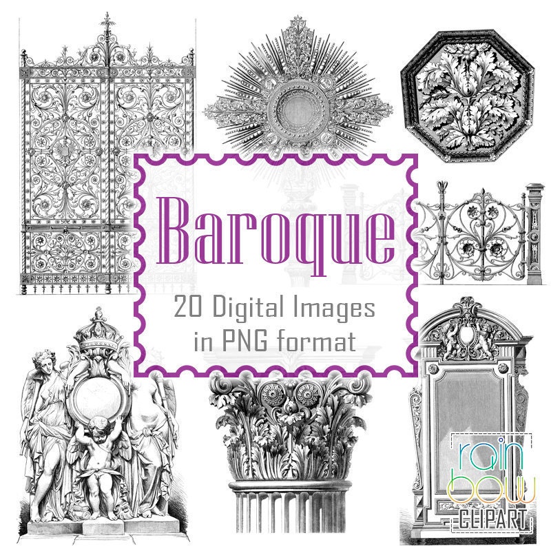 Baroque Clipart Baroque Frame Renaissance Clipart