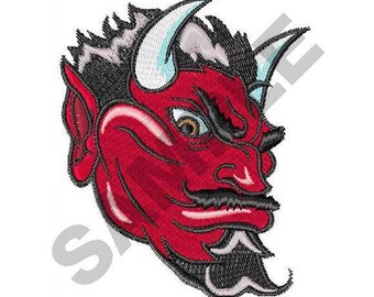 Devil embroidery | Etsy