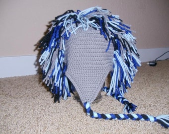 Rainbow Mohawk Hat PDF Crochet Pattern