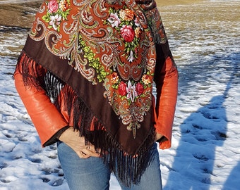 Babushka scarf | Etsy