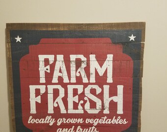 Vegetable fruit sign | Etsy