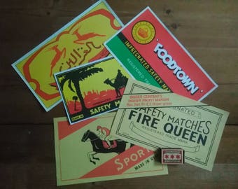 Matchbox label | Etsy