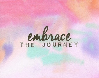 Embrace the journey | Etsy