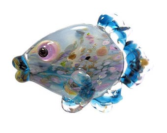 Lampwork Glass Beads Fish Bottles Spindles Scarves by glassbead