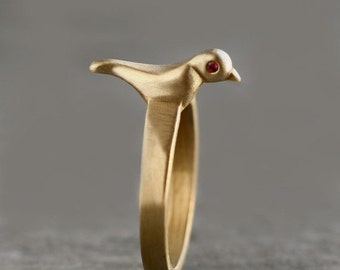 Small ruby ring | Etsy