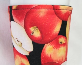 Items similar to Handmade leather cup cozy, sleeve, java jacket - super ...