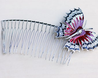 Butterfly hair comb | Etsy
