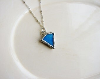 Soldered Microscope Slide Necklace Soldered Jewelry