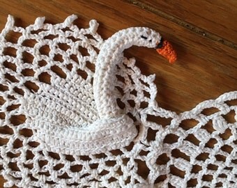 Crochet swan | Etsy