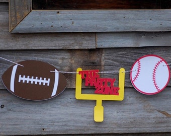 Football garland | Etsy
