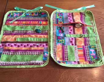 Travel jewelry roll | Etsy