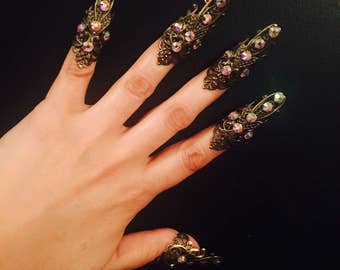 Metal nail tips | Etsy