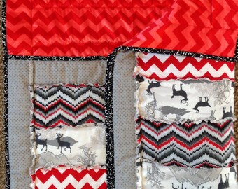 Chevron rag quilt | Etsy