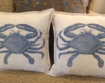 Crab pillows | Etsy