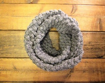 Popcorn stitch scarf | Etsy